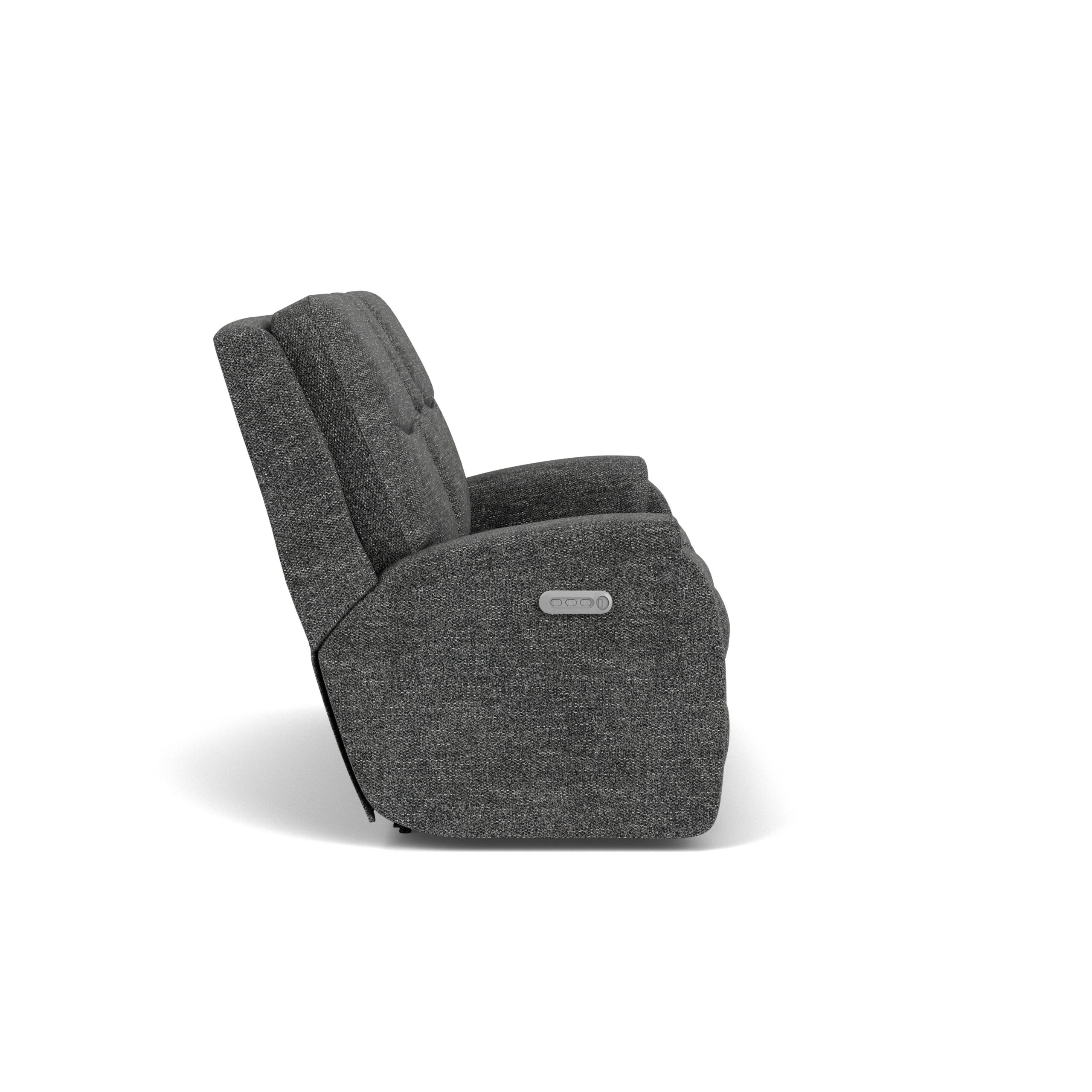 Penn - Fabric Power Reclining Loveseat With Console & Power Headrests ...